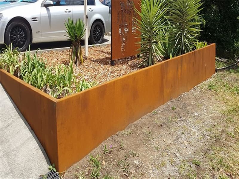 European style landscape edging For Park Project-Corten Steel Edging